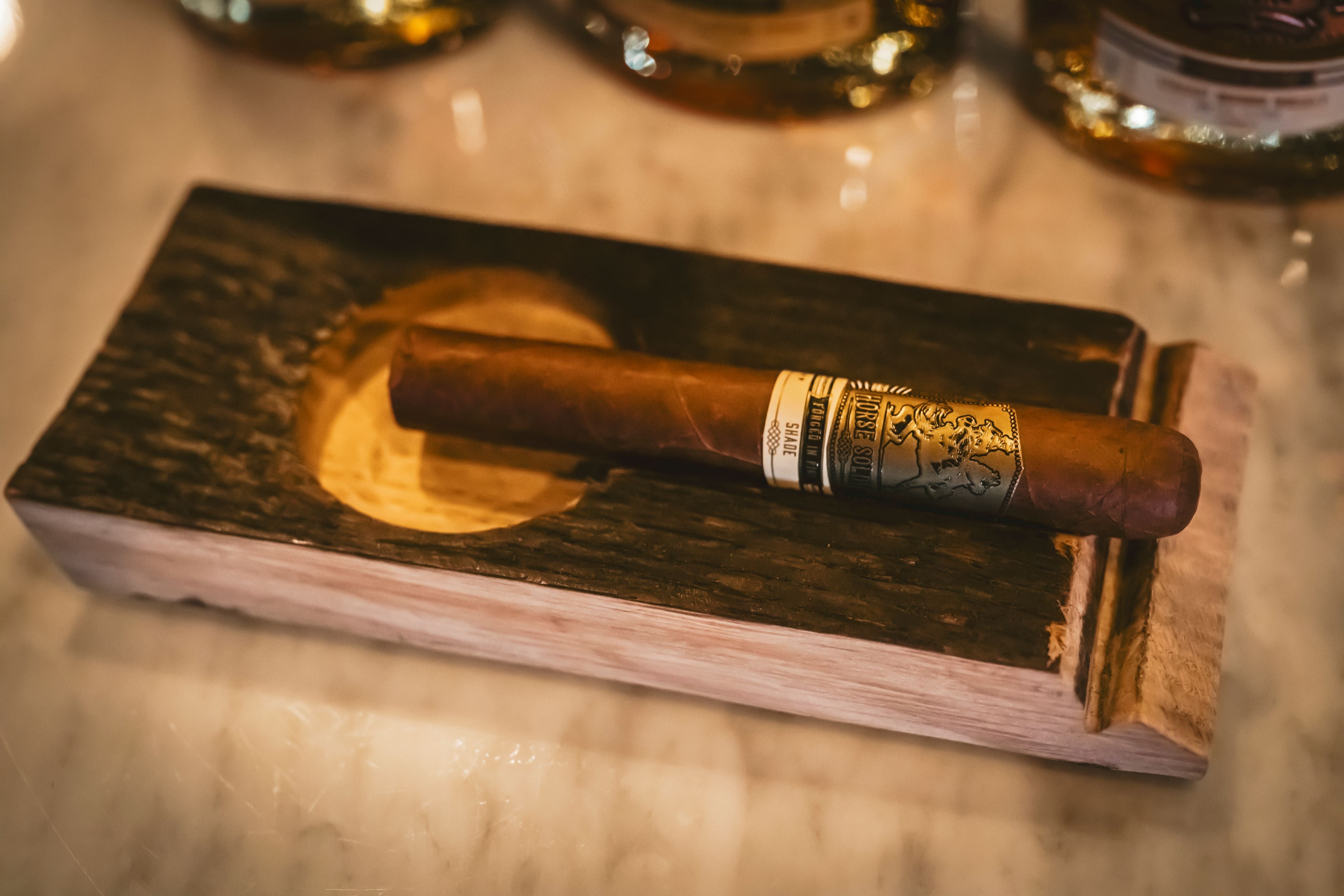 Barrel Stave Cigar Ashtray | Horse Soldier Bourbon